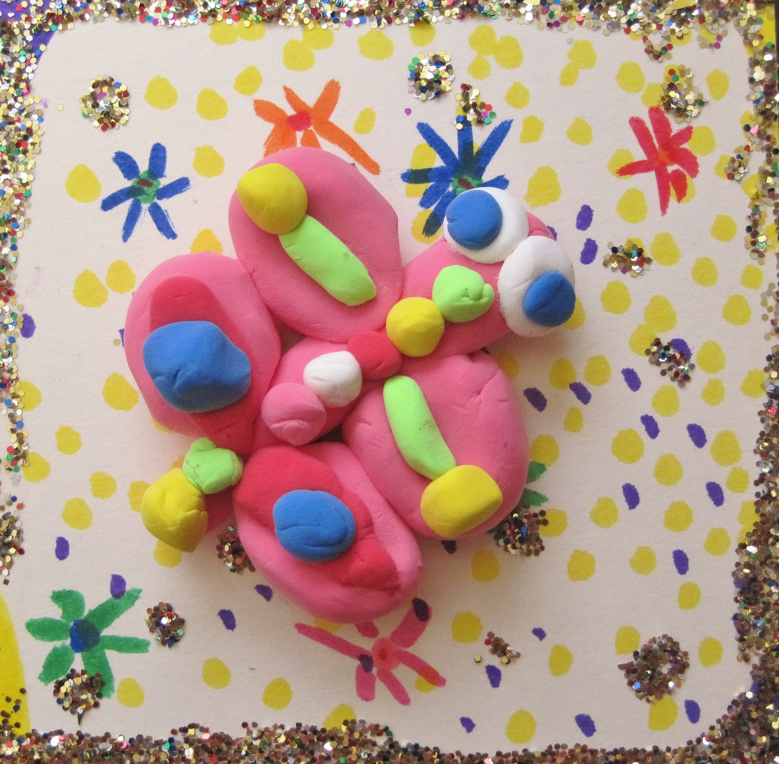 Barstow Art: Model Magic Butterflies by 2nd Grade