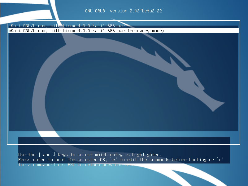 SANJEEV | TIPS AND TRICKS: How to Crack/Bypass/Reset Kali Linux Login ...