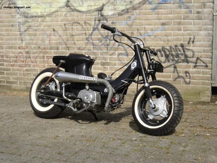 Tangki Knalpot Kustom: Inspirasi Modifikasi Street Cub ( Bagian I )