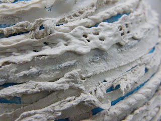 Claire Pringle's blog for MA Art & Design : Fabric and porcelain slip