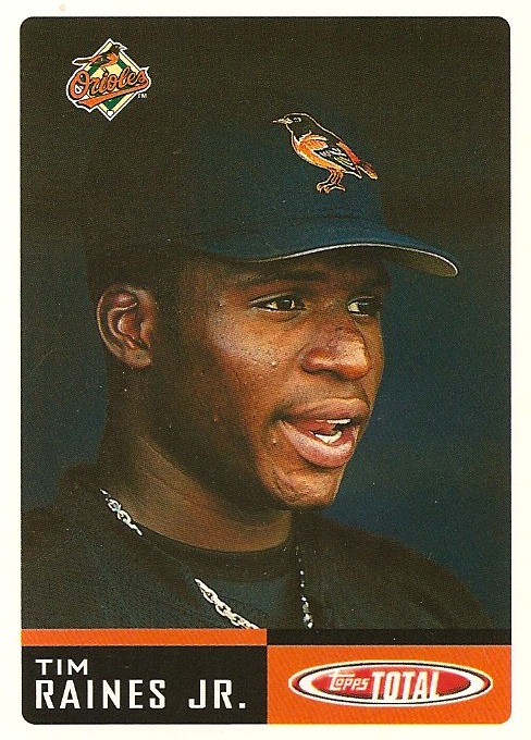 Orioles Card "O" the Day: Tim Raines, Jr., 2002 Topps Total #119