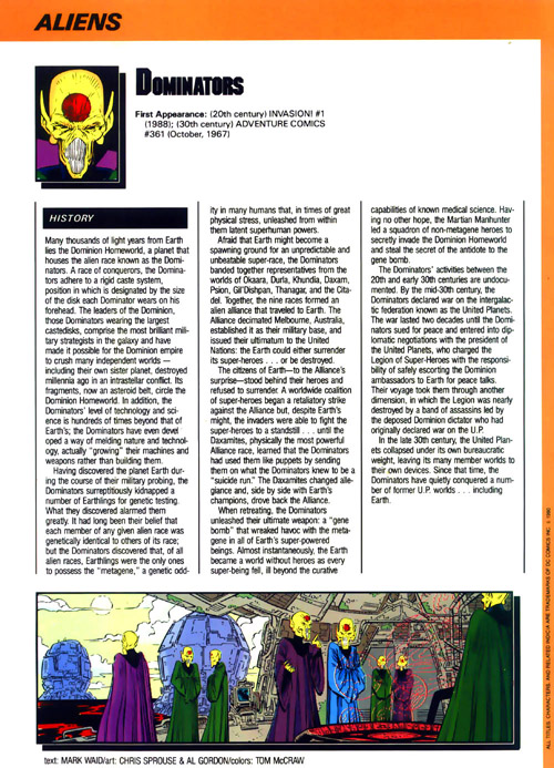 The Legion of Super Bloggers! : Who's Who: Dominators