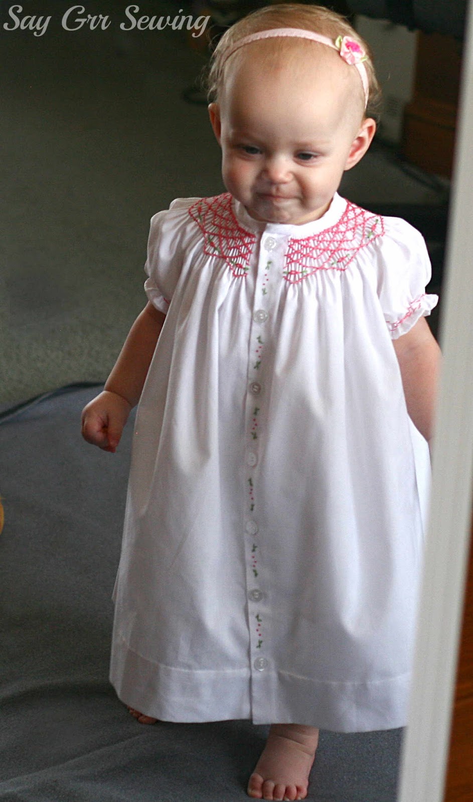 Say Grr Sewing: Missy Dress and Baby Slip