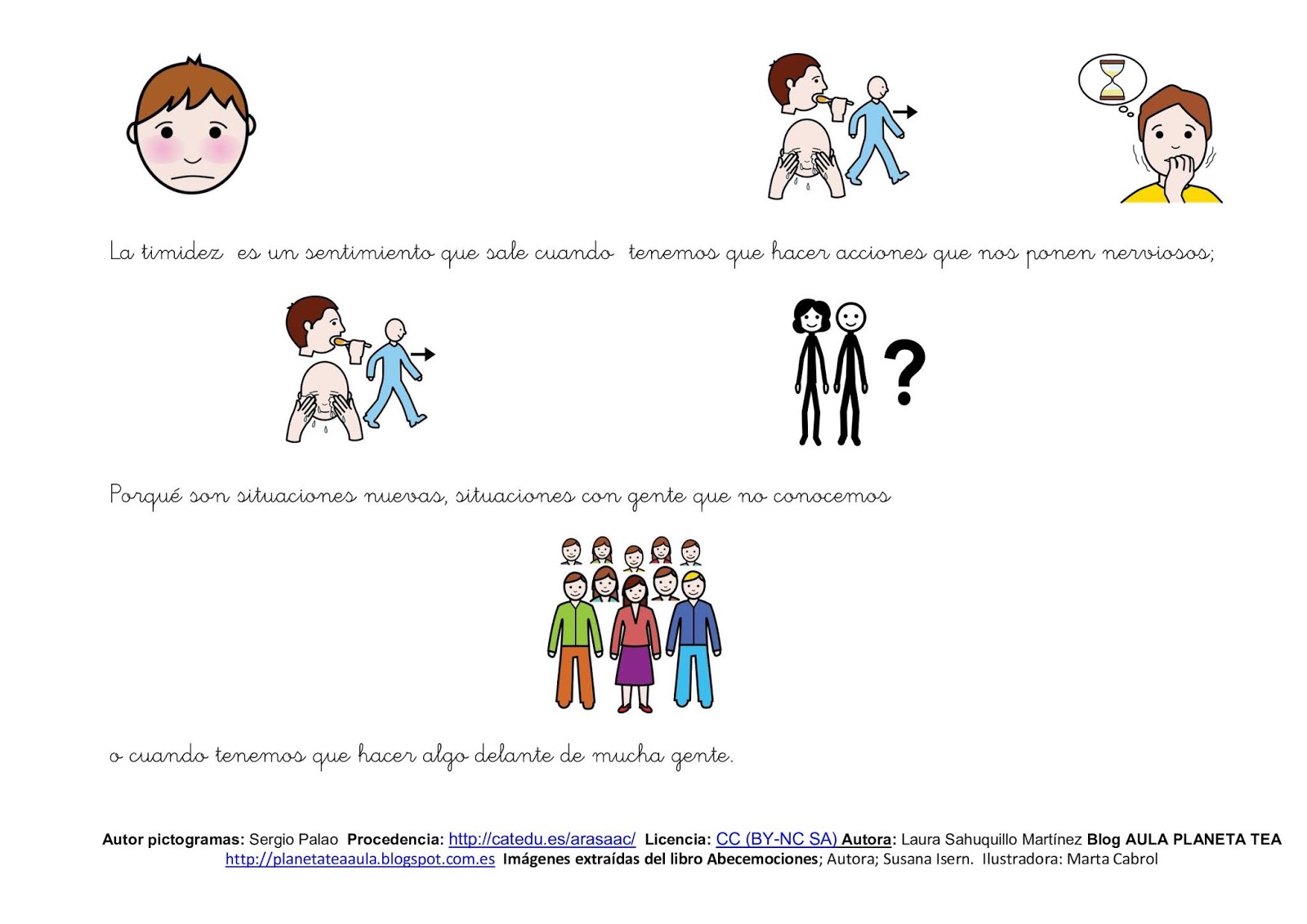 Aula Planeta TEA: ABECEMOCIONES. LA TIMIDEZ