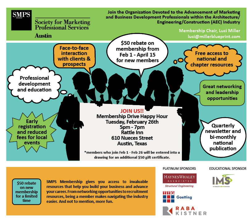 SMPS Austin Chapter The Network SMPS Happy Hour Membership Drive smps-austin-chapter-the-network-smps-happy-hour-membership-drive