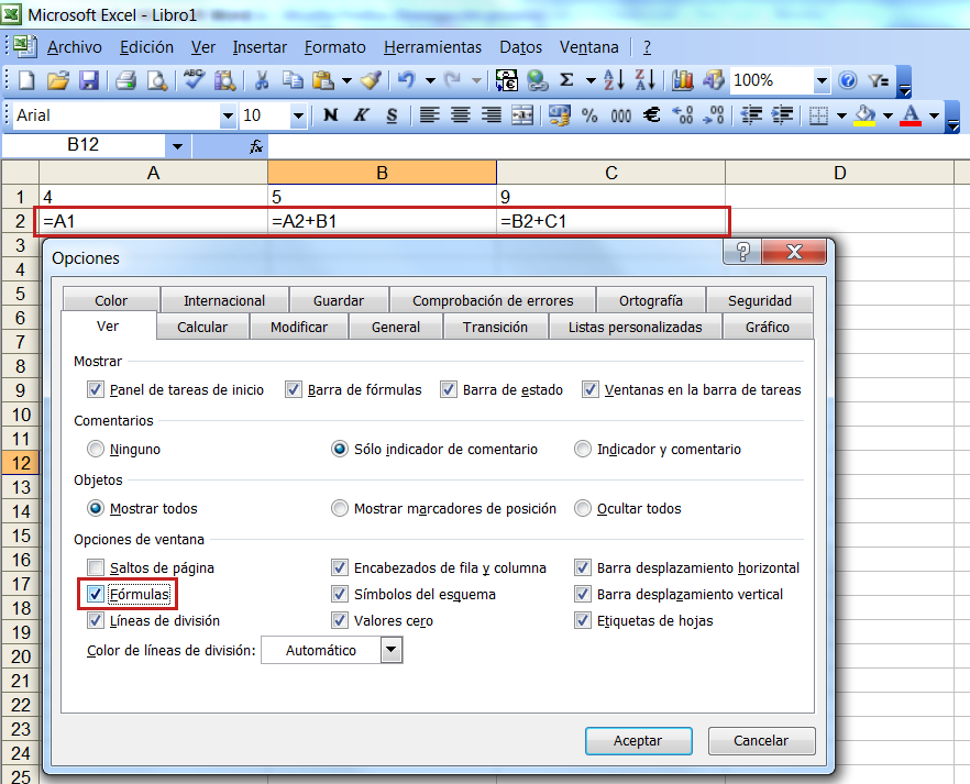 Aprende: Excel muestra las fórmulas en lugar del resultado