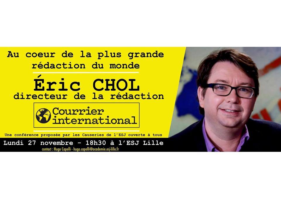 Eric Chol, le directeur de Courrier International était l’invité des ...