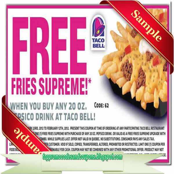 Free Promo Codes and Coupons 2023: Taco Bell Coupons