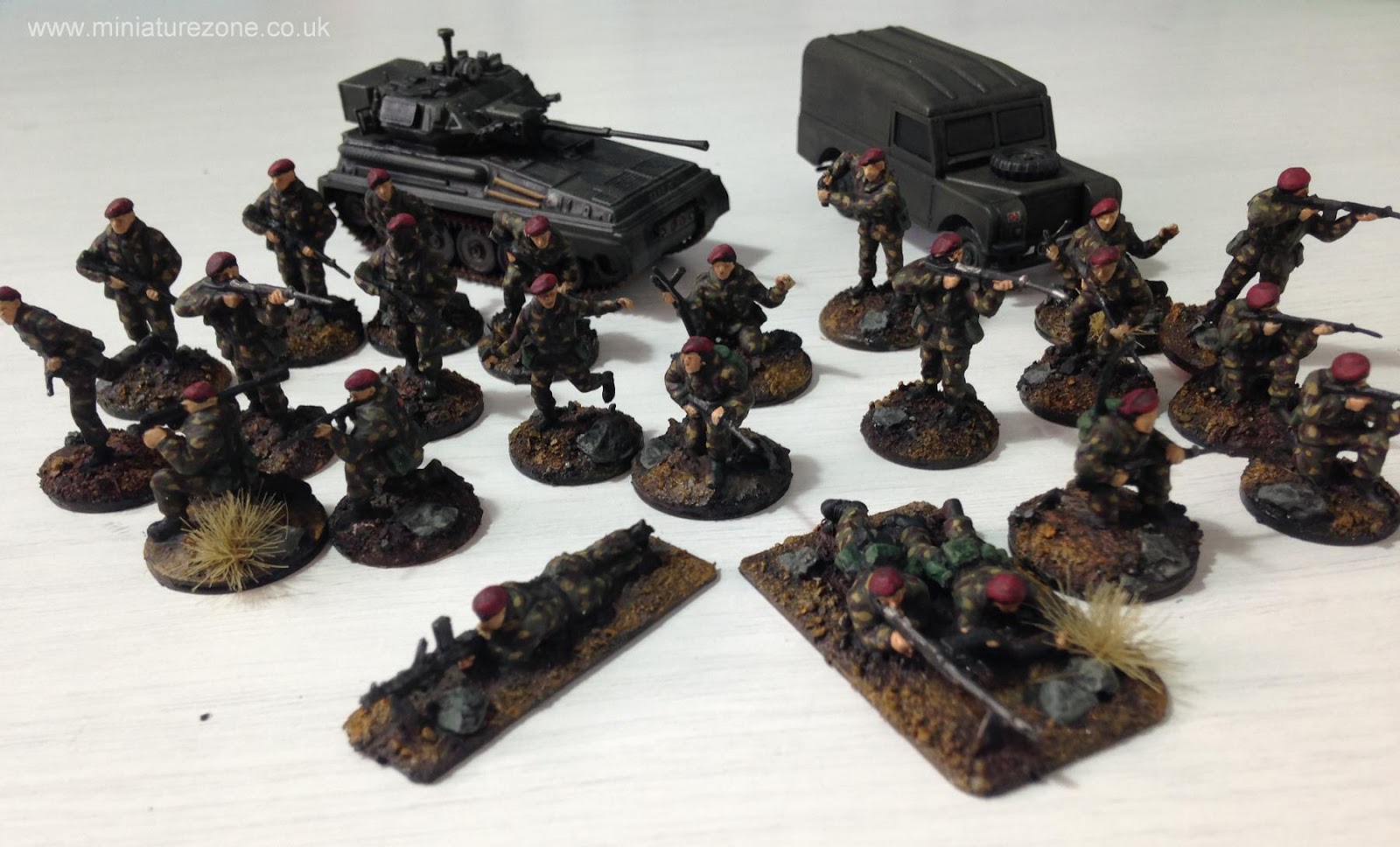 SHQ BT20 1/76 Diecast WWII British Staff Group-Infantry and Tank ...