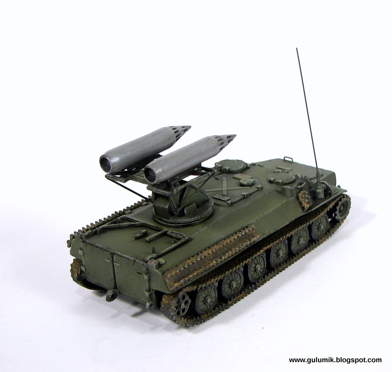 Gulumik Military Models: MT-LB with B-8M1 S-8 rocket launcher 1/72