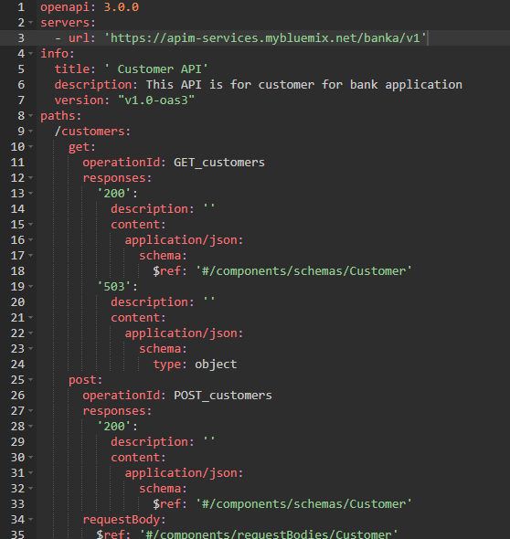 OpenAPI Specification Basic Structure