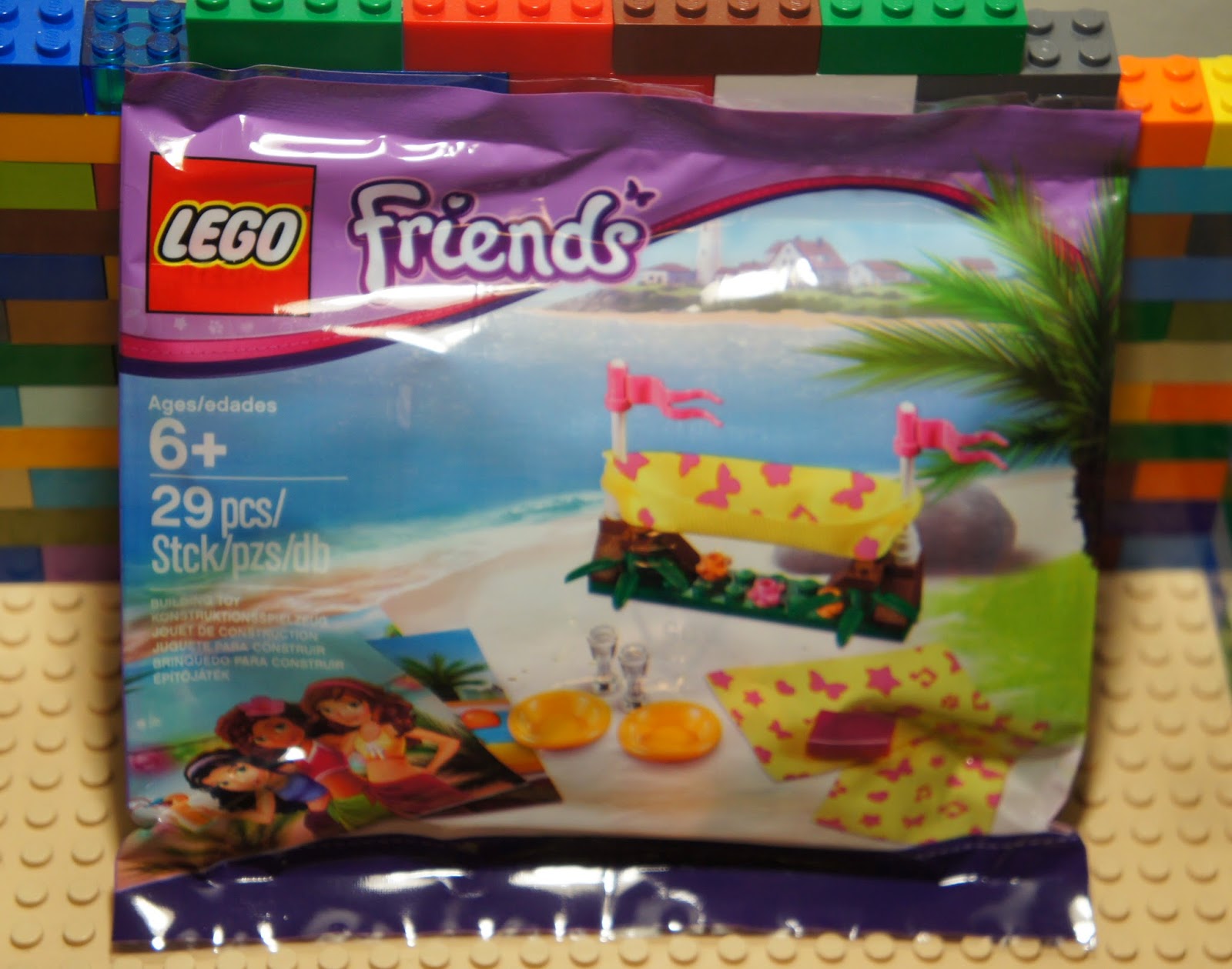LEGO 5002113 Friends BEACH HAMMOCK Blanket Set Polybag Promotional Item ...