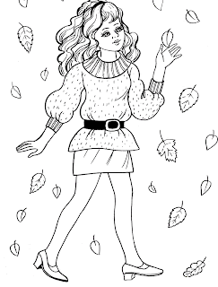 imagini de colorat fetite ~ Desene Imagini de colorat