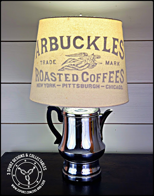 3 Spurz DandC Repurposed /Refurbished Creations!!: Coffee pot lamp with ...