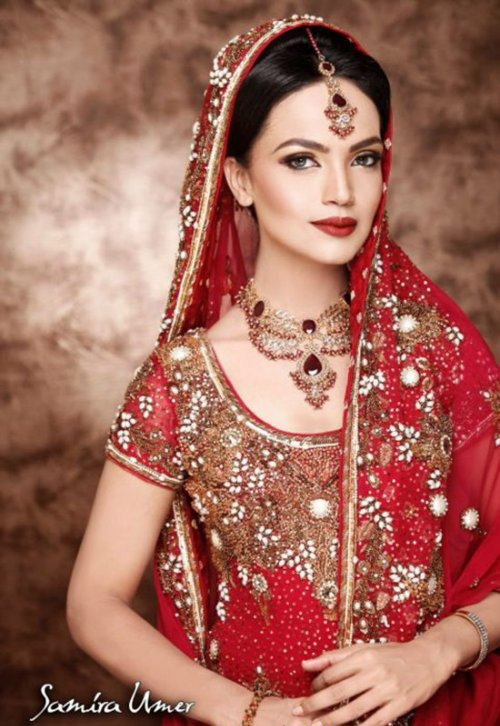 Latest Bridal Makeup Fashions By Amina Sheikh l Amina Sheikh (Actress ...