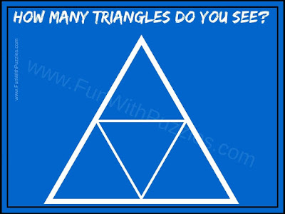 Observational Skill Test-How Many Triangles Counting Brain Teasers
