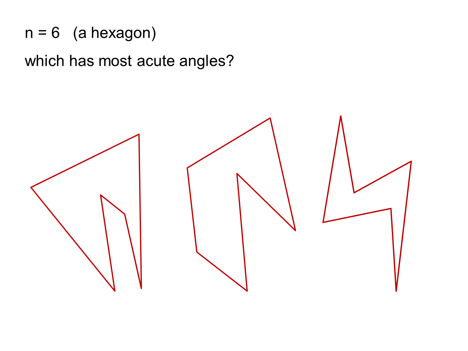 MEDIAN Don Steward mathematics teaching: most acute angles inside a polygon