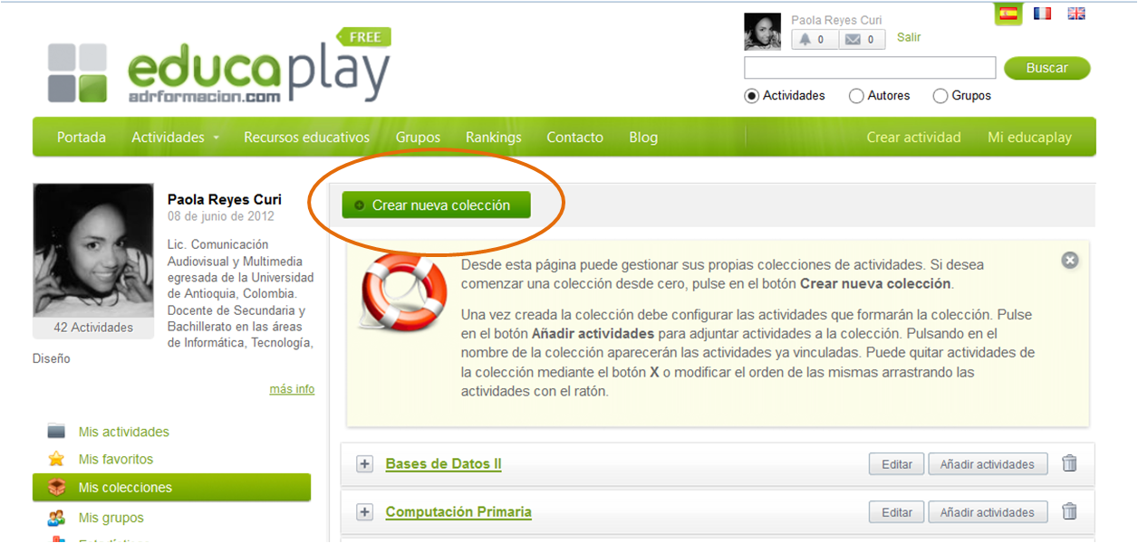 Aprender 3.0: ¿Cómo crear colecciones en Educaplay?