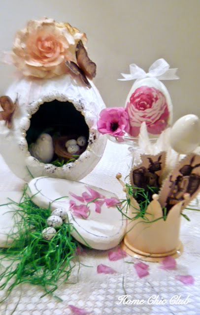 DIY Paper Mache Easter Egg | Home Chic Club: DIY Paper Mache Easter Egg