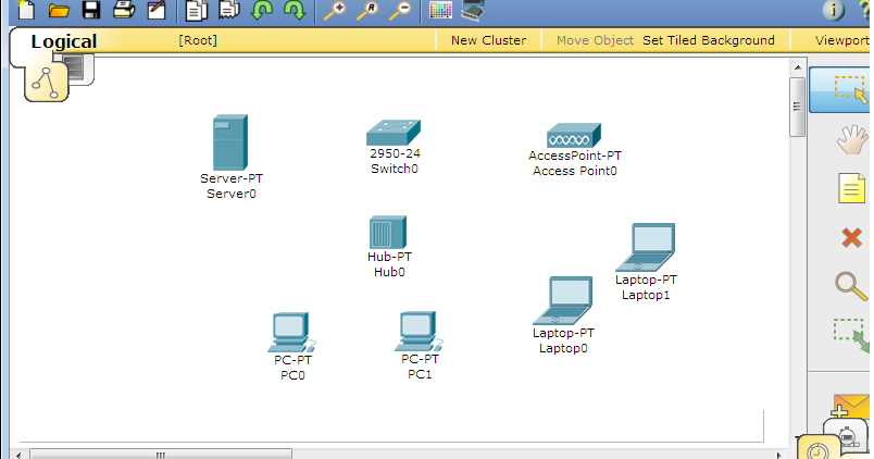 Cara menghubungkan 1 server 1 hub 1 switch 1 acces point 4 client di ...