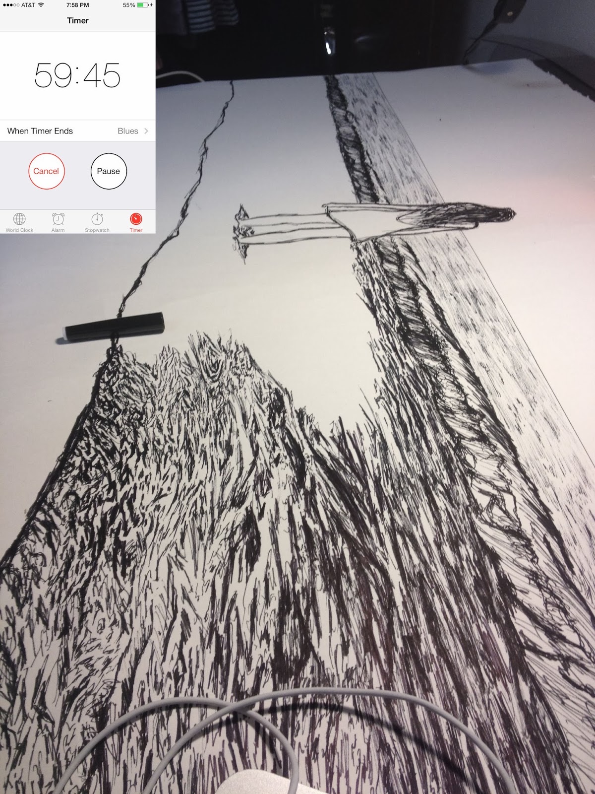 Surface: Kentaro Crockett: Bad composition, drawing break down.