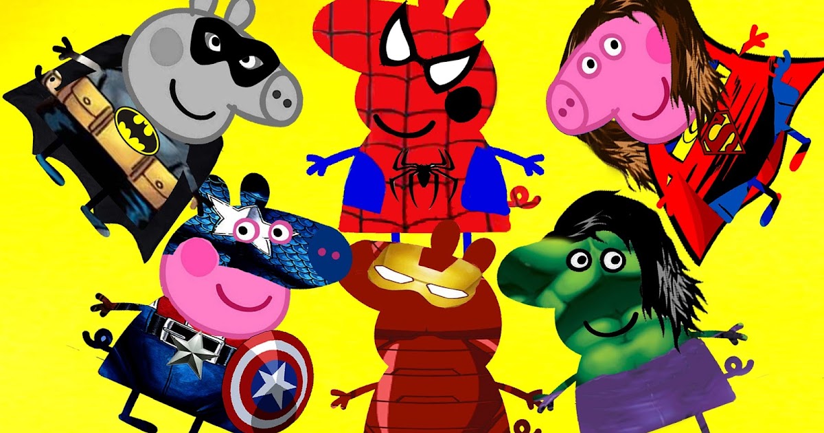 MyFunToys: PEPPA PIG Transforms into Superheroes PEPPA PIG La Familia ...