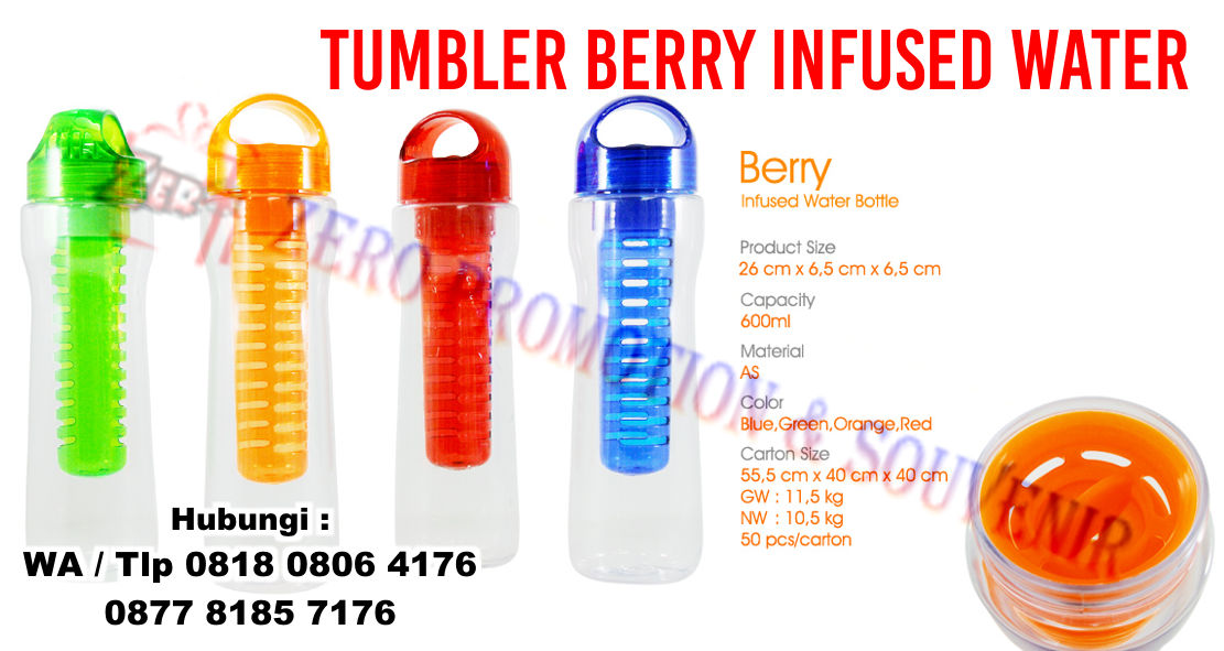 Jual Tumbler promosi Infused Water - souvenir botol minum | zeropromosi ...
