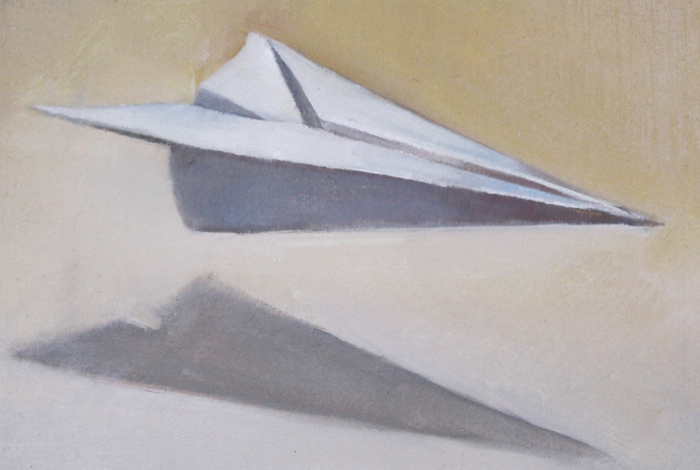 Paintings by Jason Waskey: Paper Airplane No. 18,