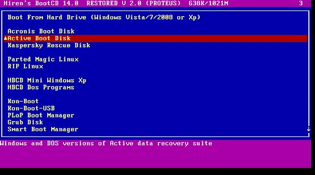 Hirens Boot DVD 15.2 Restored Edition Free Download