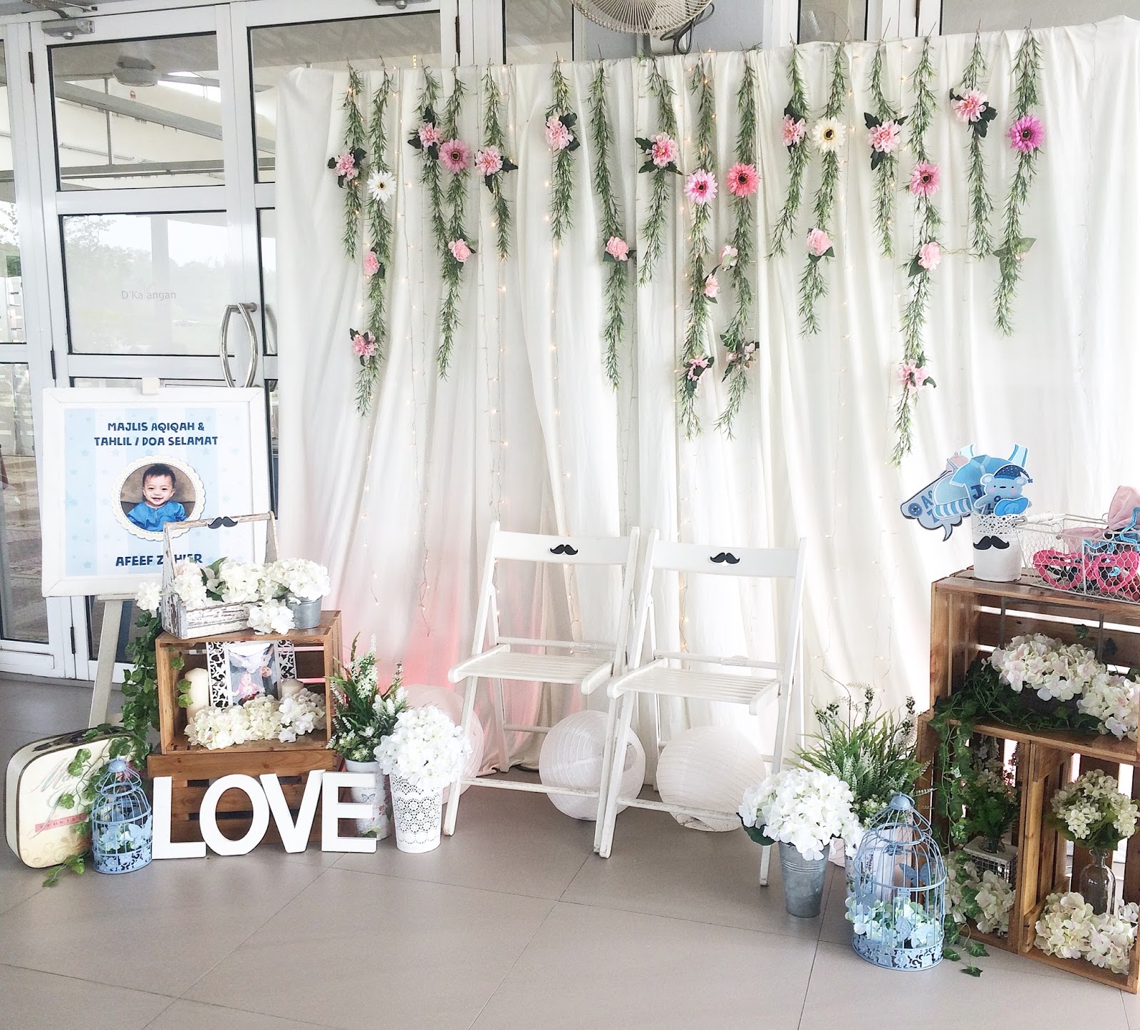 Ideasbyfarah: PHOTO BOOTH DECOR UNTUK MAJLIS AKIKAH DAN TAHLIL / DOA ...