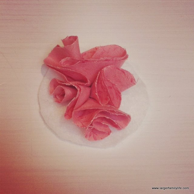 Ruffle Flower Headband Tutorial | Larger Family Life