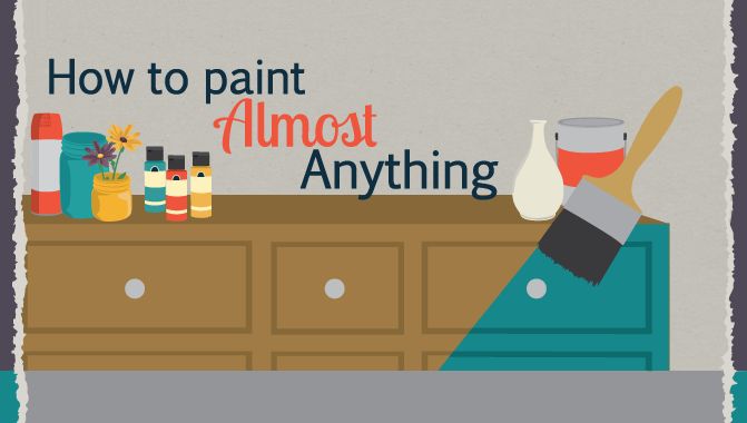 How To Paint Almost Anything #infographic - Visualistan