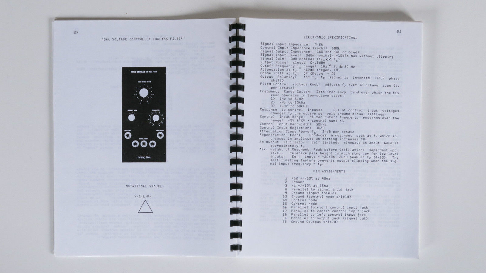 Matrixsynth Moog Modular Vintage Analog Synthesizer Original Owners Manual From 1981