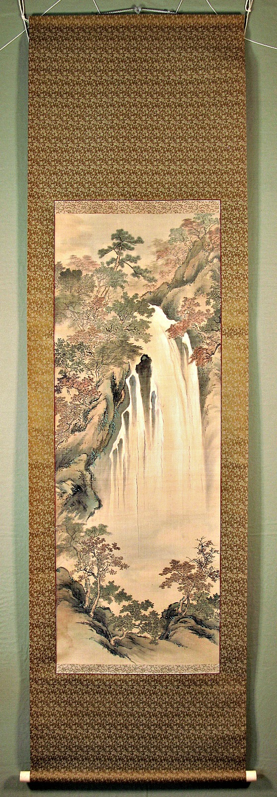 Japanese Scroll Paintings: Great Autumn Waterfall by.....