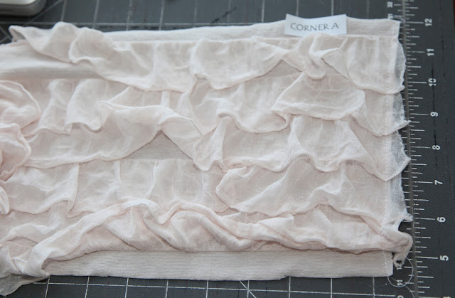 Ruffle Fabric: Magic Diagonal Ruffled Scarf