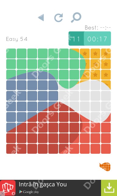 Blocks & Shapes [Easy] Level 54 Solution ~ Doors Geek