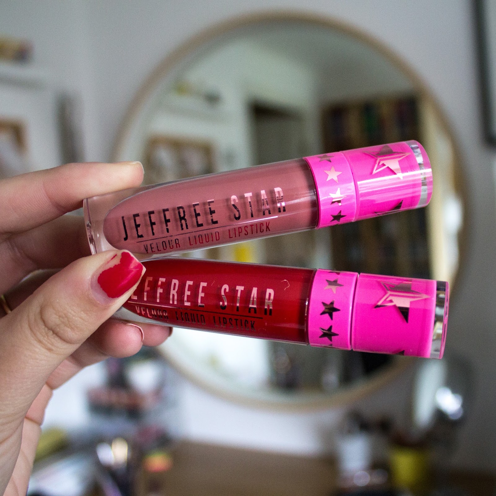 Jeffree Star Velour Liquid Lipstick Review - Gemini & Redrum - Lunas Lens
