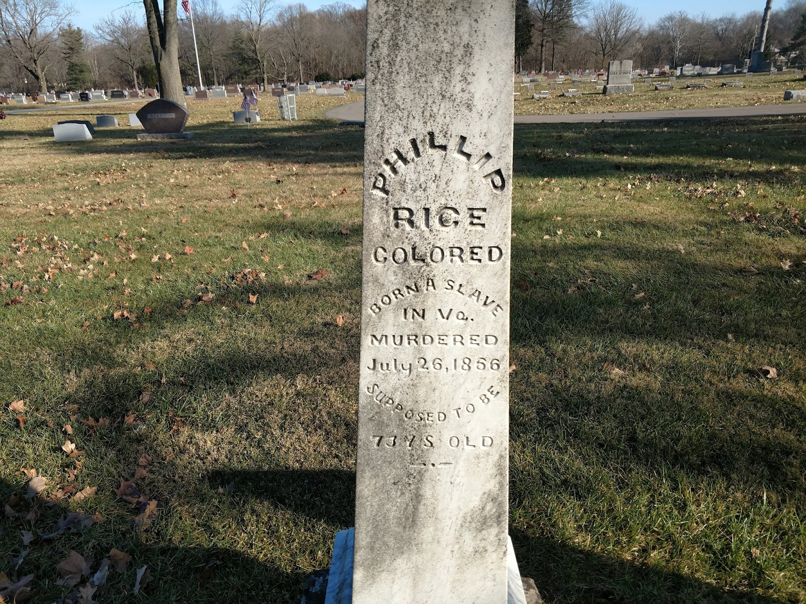 Travels of a Hobgoblin Taphophile: Phillip Rice - Blendon Central Cemetery