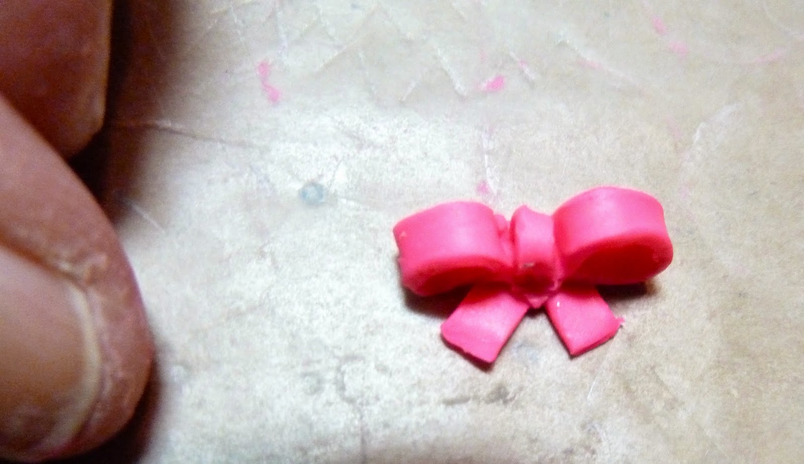 Make it easy crafts: Mini bow polymer clay post earrings tutorial