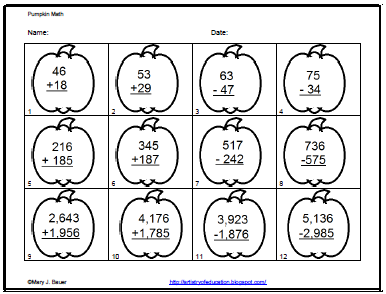 Estimate and Answer: Pumpkin Math - Classroom Freebies