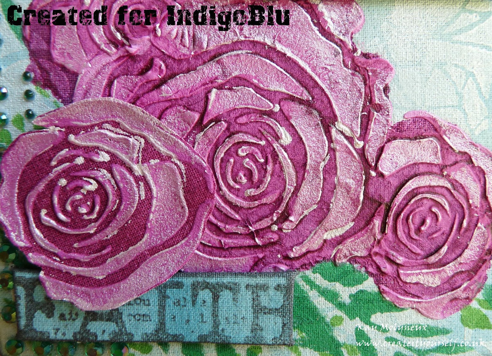 IndigoBlu Blog: Roses on Fabric