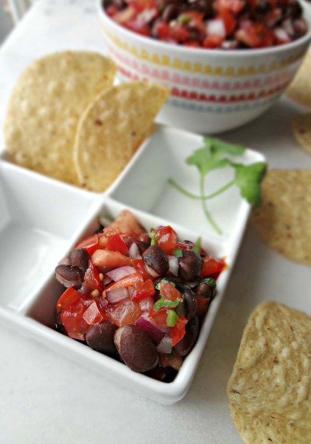 The Cooking Actress: Black Bean Pico de Gallo