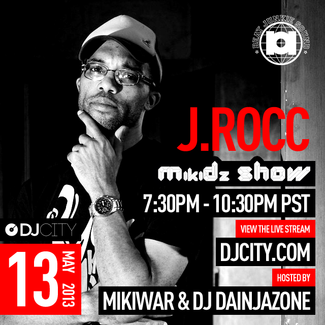Tonight: Live Video Stream with J.Rocc on MikiDz Show