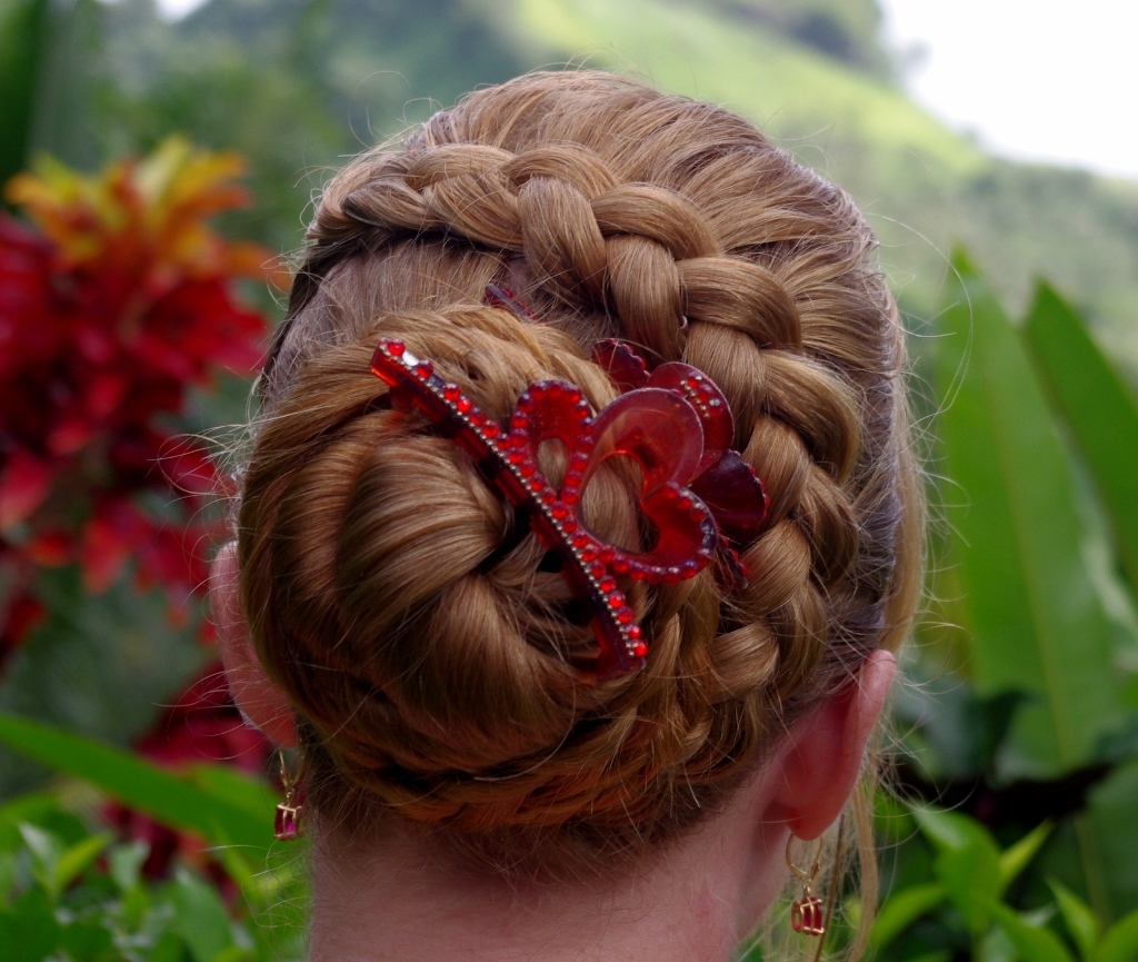 Braids & Hairstyles for Super Long Hair: Dutch Lace Braid Swirl