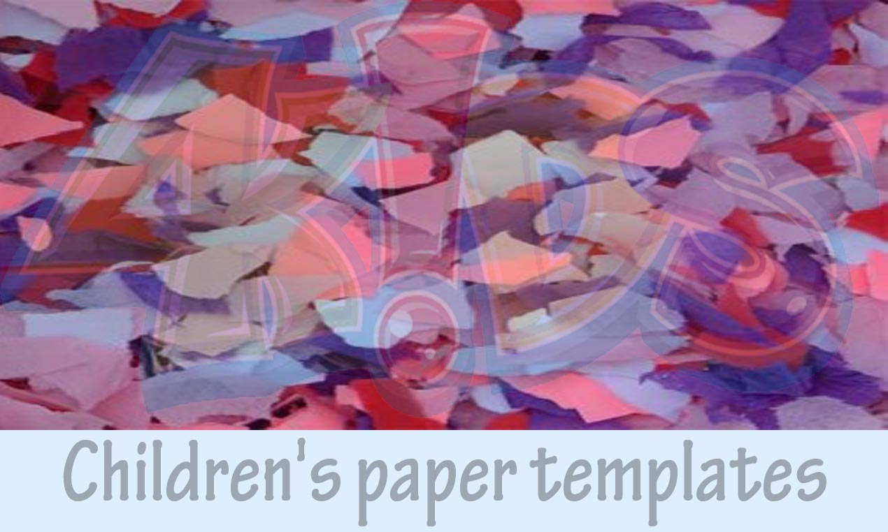 Children's paper templates - paper craft for kids