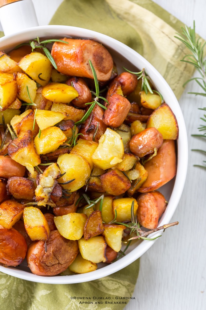 One-Pot Potatoes and Sausage with Rosemary