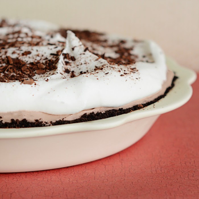 Triple Layer Chocolate Pie | i should be mopping the floor