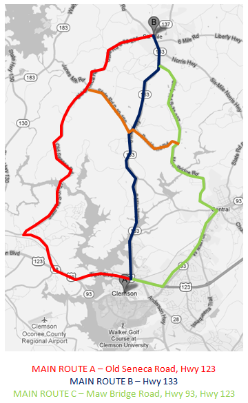 Six Mile Biking and Hiking Trails: Route Scouting