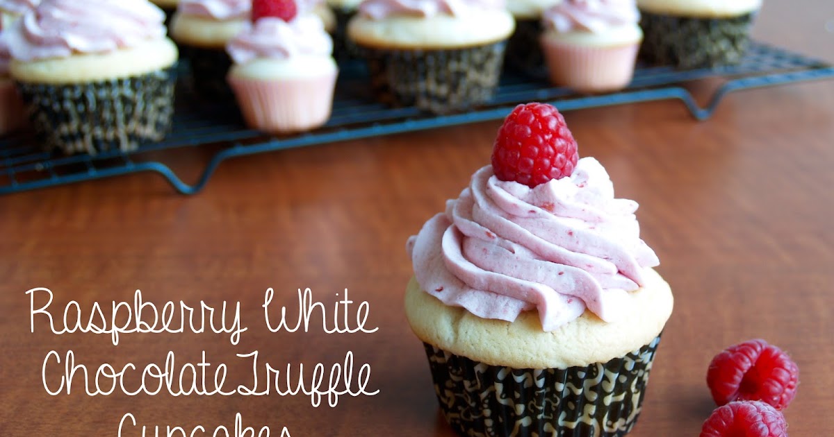 Hungry Hungry Highness: Raspberry White Chocolate Truffle Cupcakes
