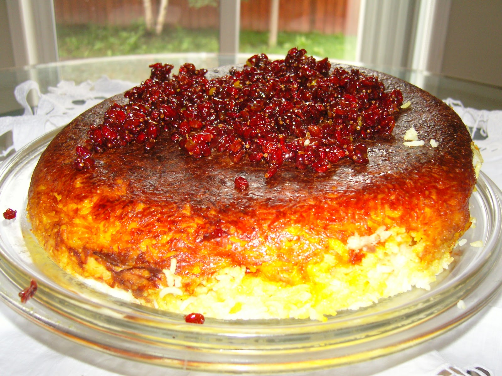 La mia cucina persiana: Tachin - Timballo di Riso con Pollo allo Zafferano